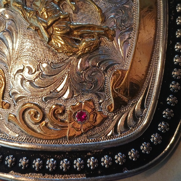 Montana Silversmiths | Accessories | Vtg Rodeo Trophy Buckle 992 ...